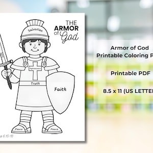 Armor of God | Armor of God Coloring Page | Armor of God Coloring ...