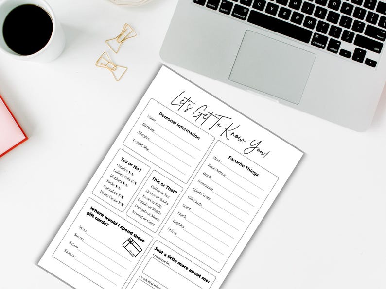 Team Building Get to Know Your Staff Questionnaire Printable | Team ...