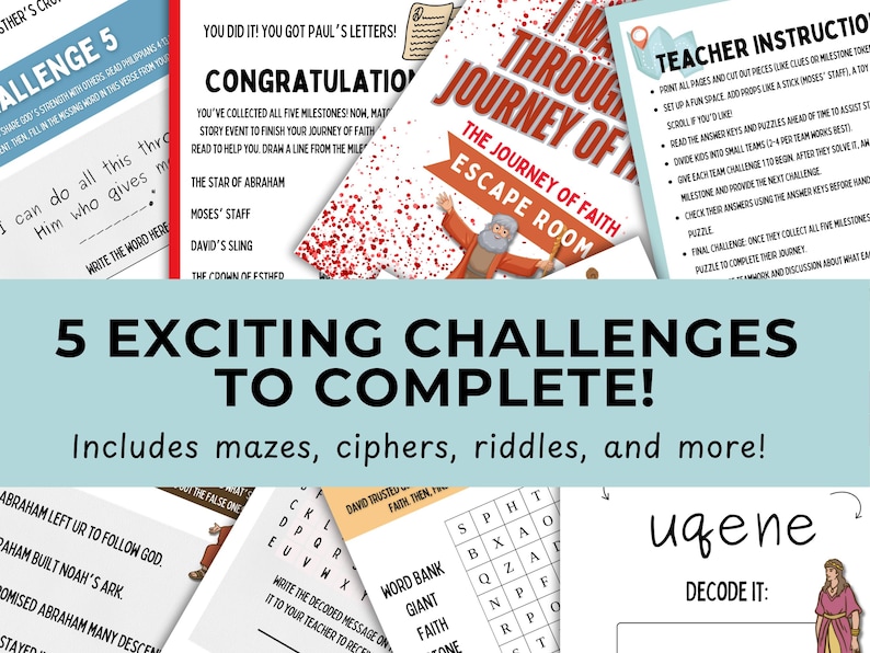 Christian Escape Room | Bible Escape Room for Kids | Christian Team ...