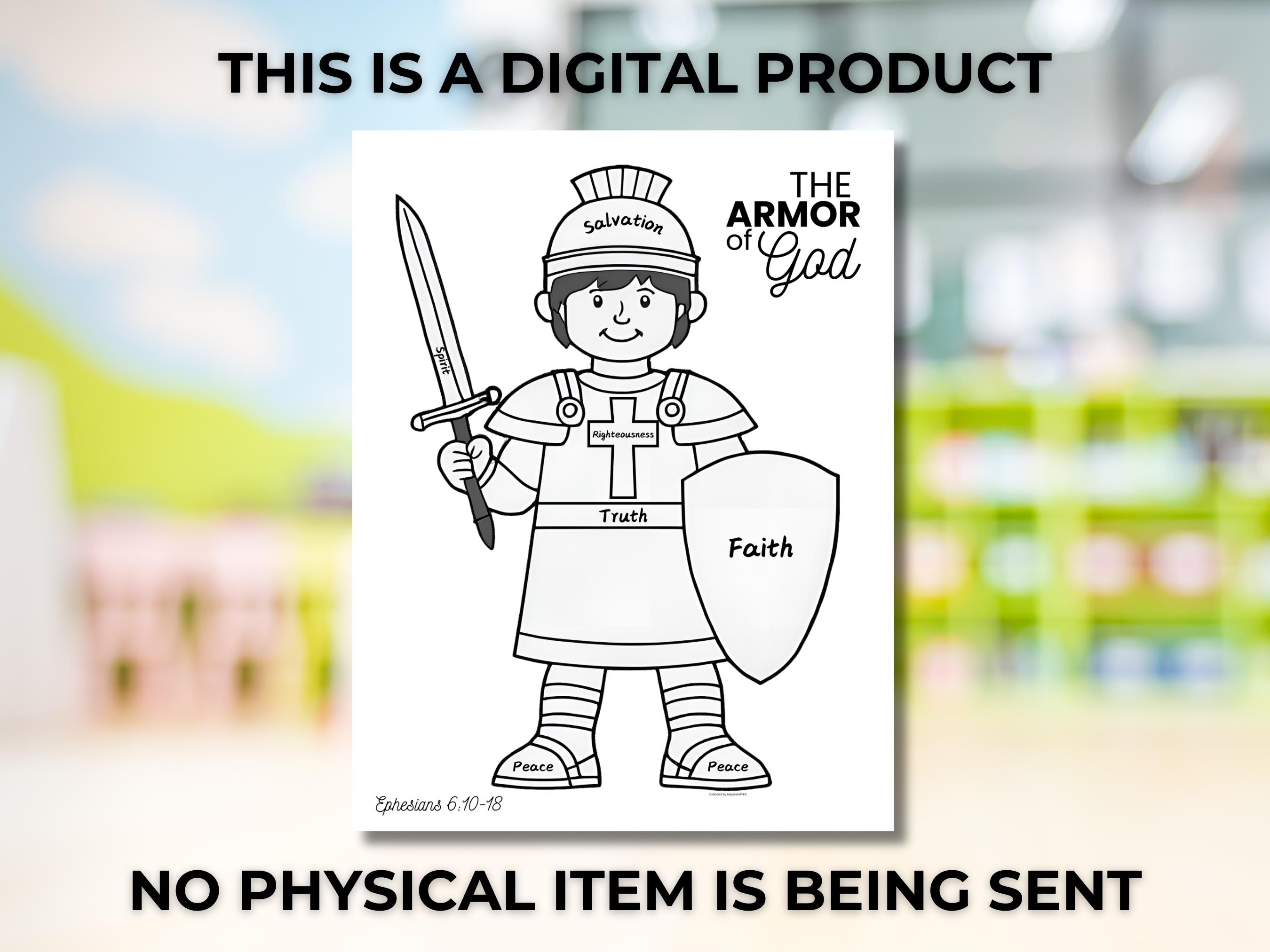 Armor of God | Armor of God Coloring Page | Armor of God Coloring ...