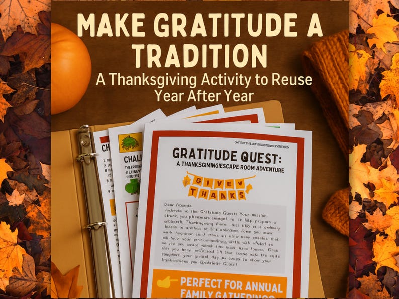 Thanksgiving Escape Room | Thanksgiving Escape Room for Kids ...