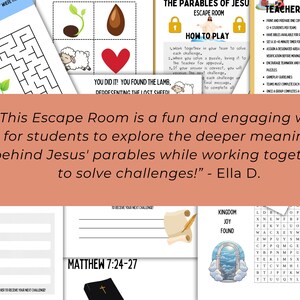 Christian Escape Room | Bible Escape Room for Kids | Christian Team ...