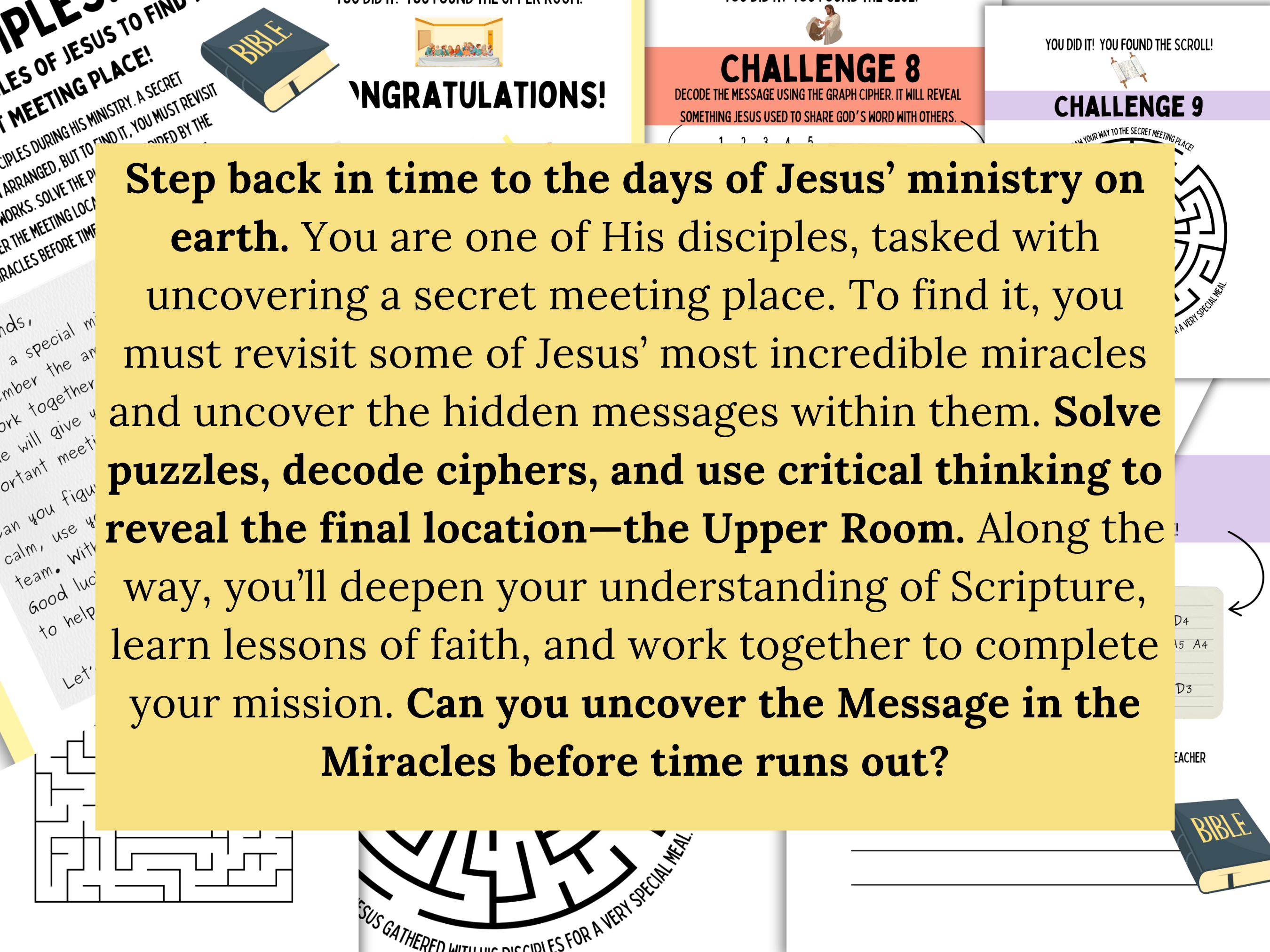 Christian Escape Room | Bible Escape Room for Kids | Christian Team ...