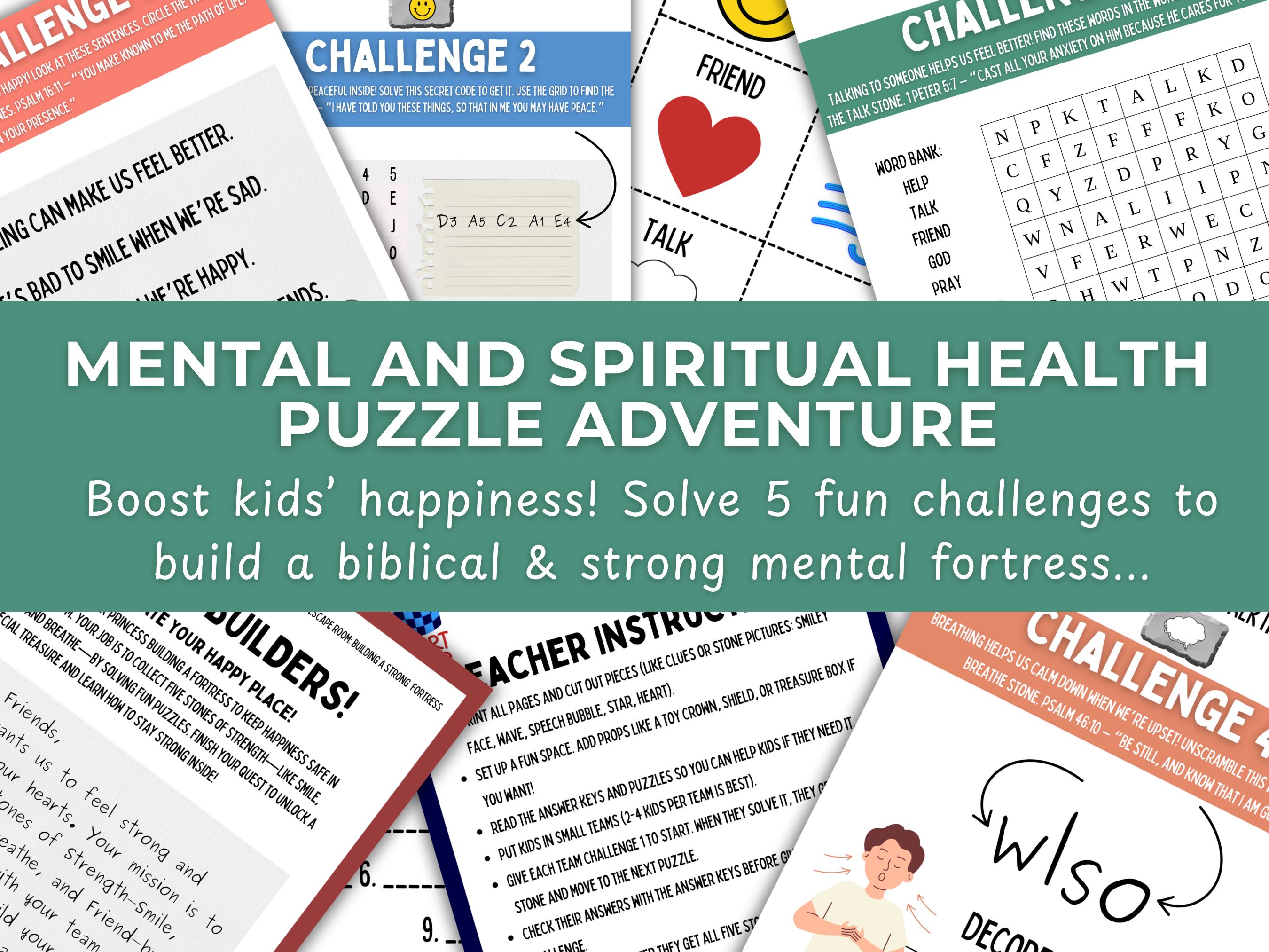 Mental Health Escape Room | Mindfulness Escape Room for Kids | Team ...