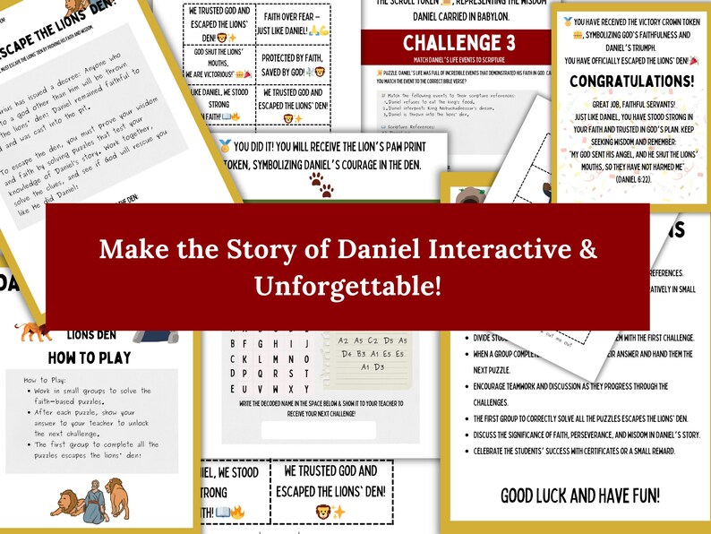 Christian Escape Room | Bible Escape Room for Kids | Christian Team ...