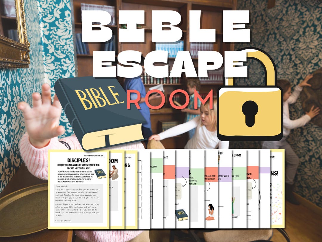 Christian Escape Room | Bible Escape Room for Kids | Christian Team ...