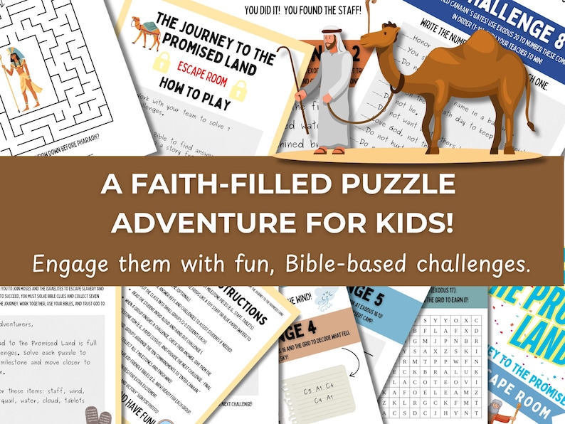 Christian Escape Room for Kids | Bible Escape Room for Kids | Christian ...