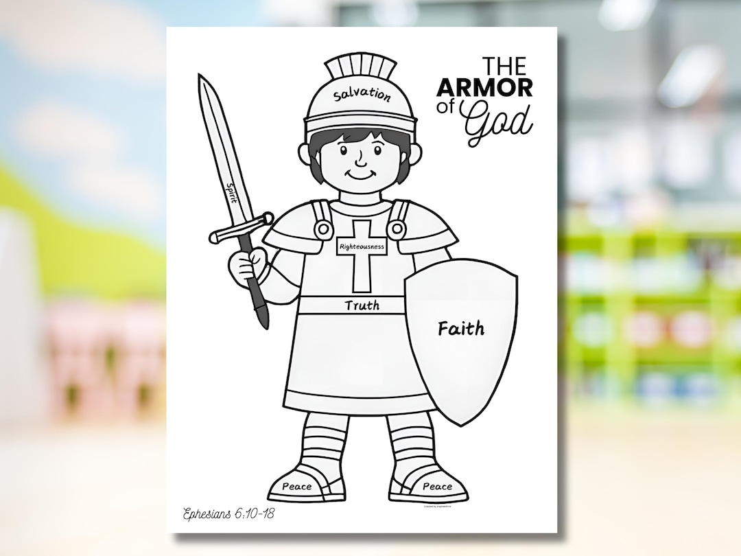 Armor of God | Armor of God Coloring Page | Armor of God Coloring ...