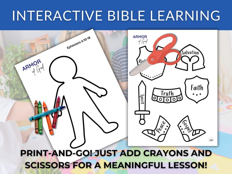 Armor of God Printable | Armor of God Coloring Page | Armor of God ...