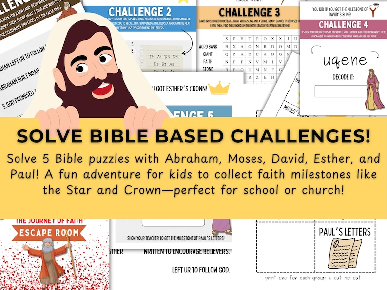 Christian Escape Room | Bible Escape Room for Kids | Christian Team ...