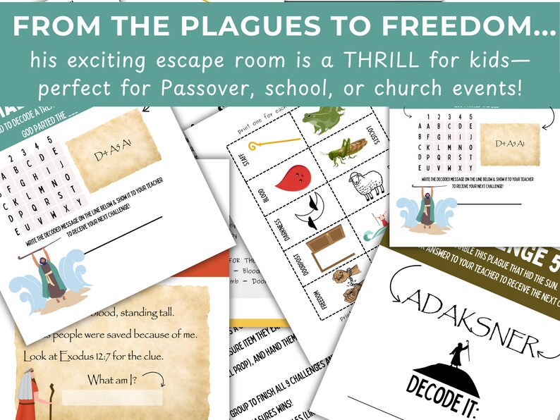 Christian Escape Room | Bible Escape Room for Kids | Christian Team ...