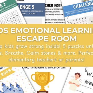 Mental Health Escape Room | Mindfulness Escape Room for Kids | Team ...