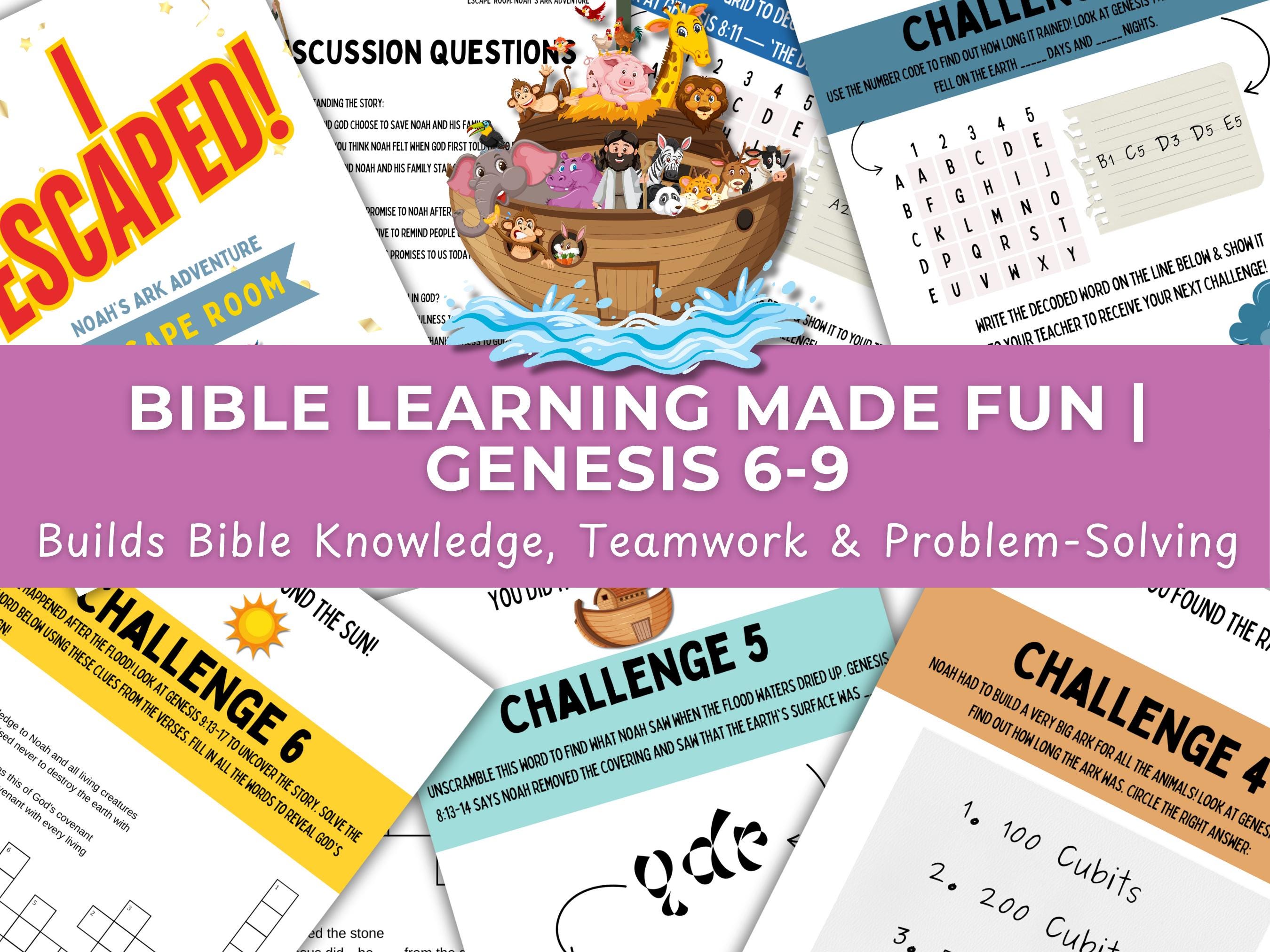 Noah's Ark Christian Escape Room | Bible Escape Room for Kids ...