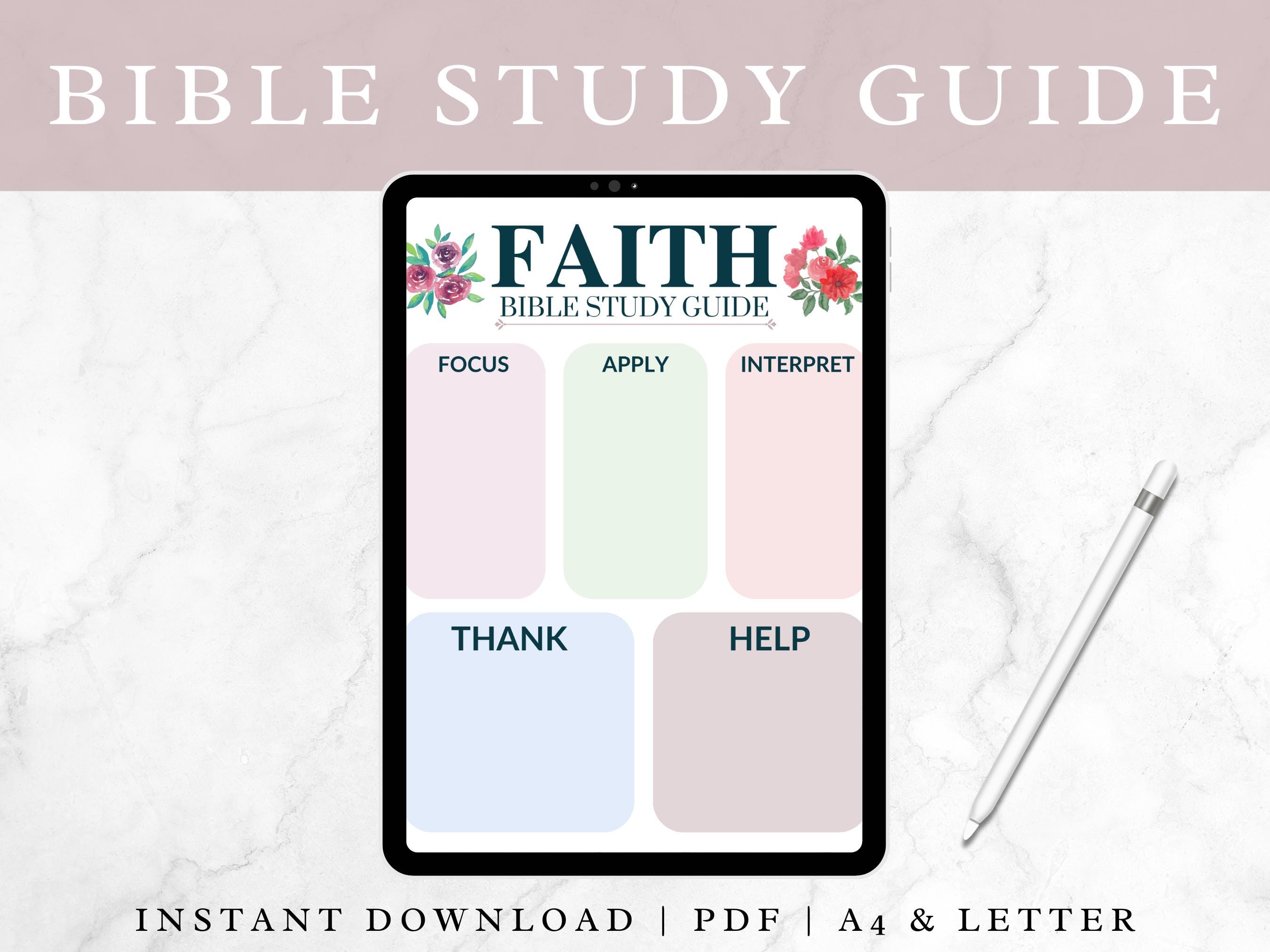 Bible Study Guide | Verse Mapping | Bible Study Template | Verse ...