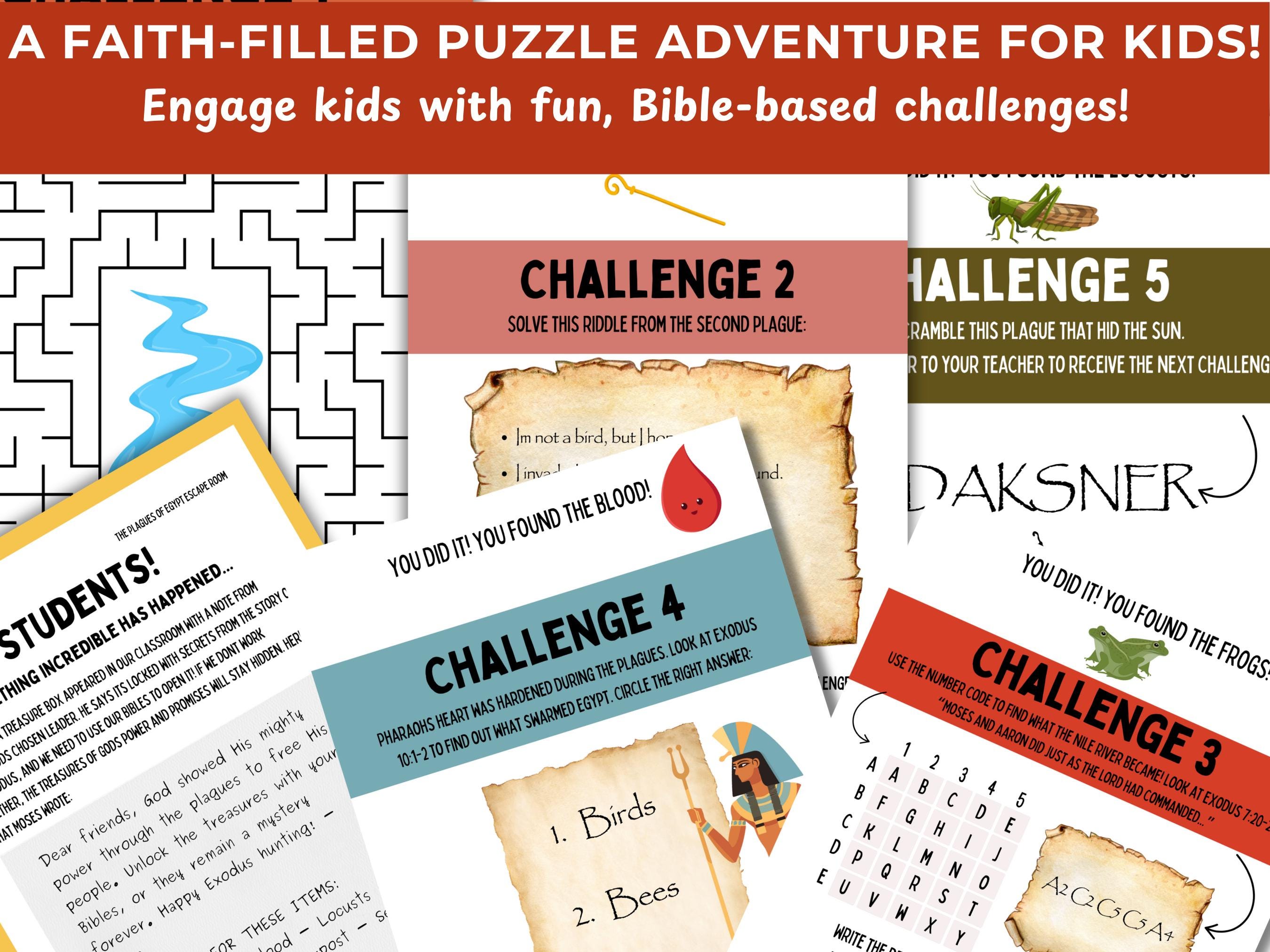 Christian Escape Room | Bible Escape Room for Kids | Christian Team ...