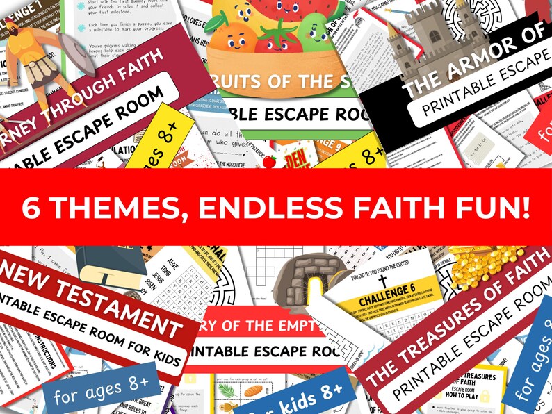 Christian Escape Room | Bible Escape Room for Kids | Christian Team ...