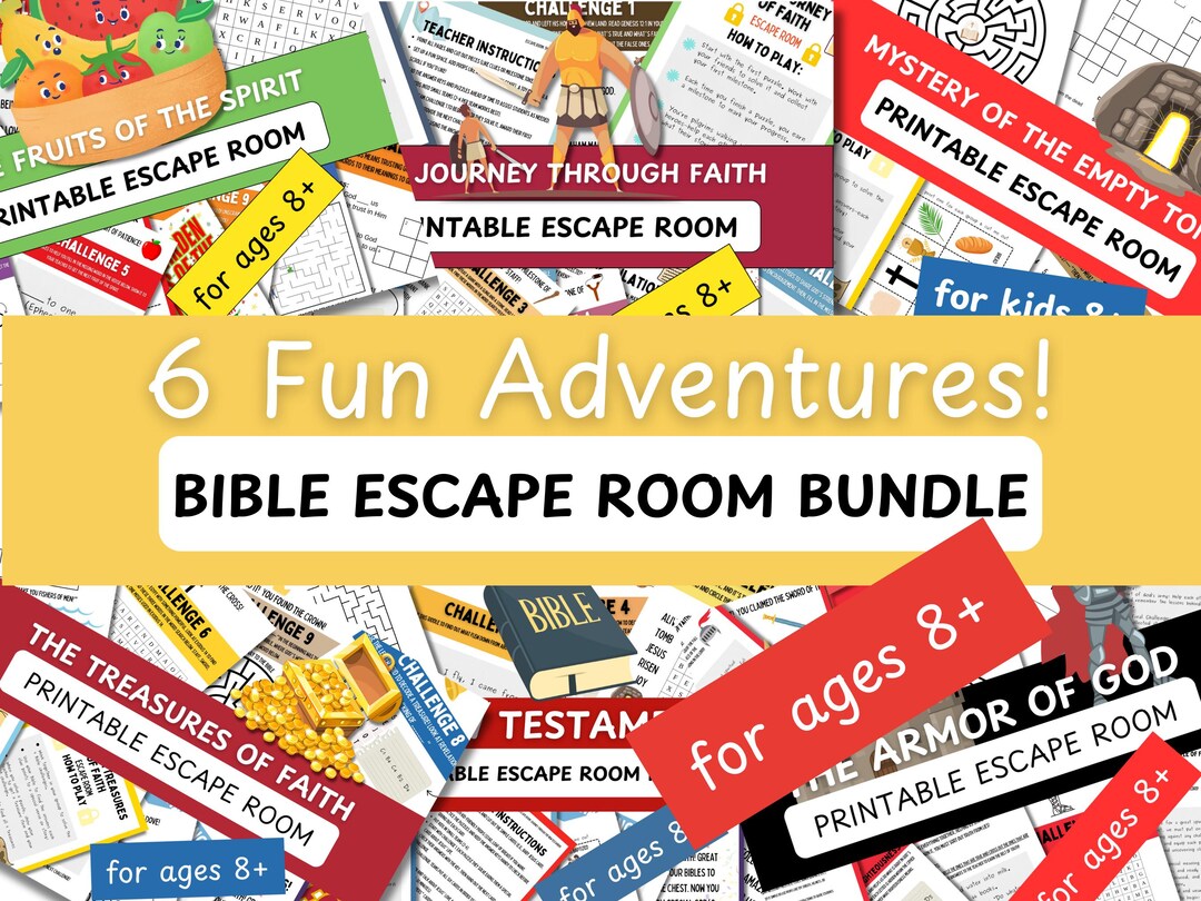 Christian Escape Room | Bible Escape Room for Kids | Christian Team ...