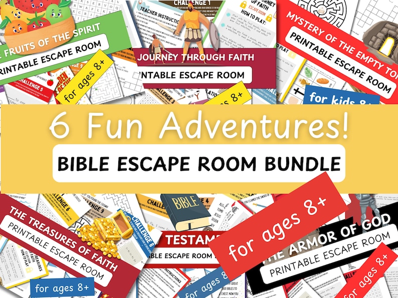 Christian Escape Room | Bible Escape Room for Kids | Christian Team ...