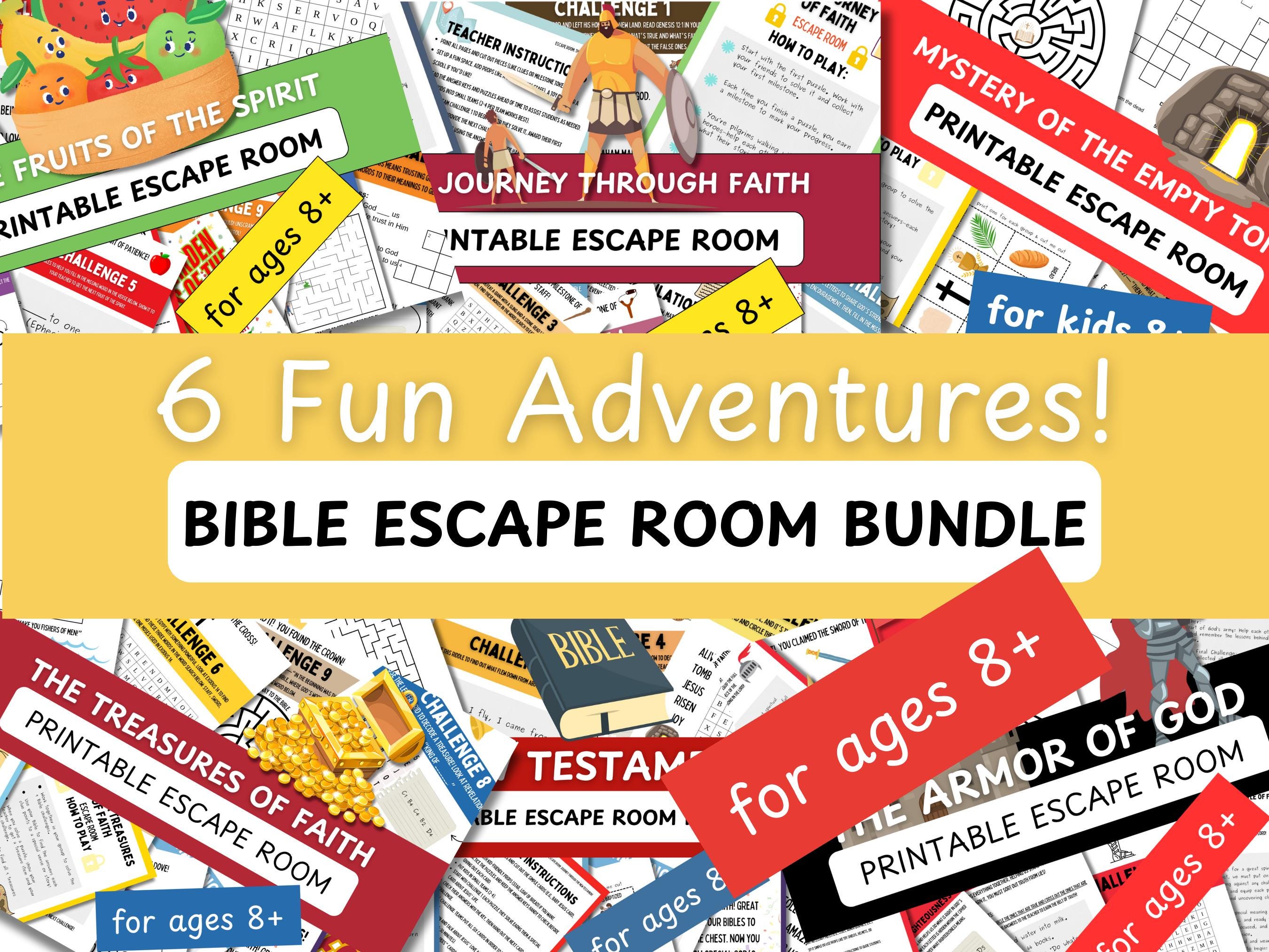 Christian Escape Room | Bible Escape Room for Kids | Christian Team ...
