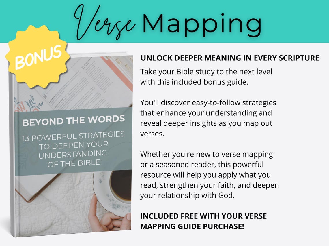Verse Mapping | Bible Verse Mapping | Bible Study Guide | Bible Verse ...