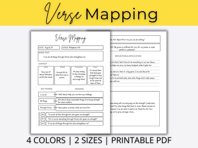 Verse Mapping | Bible Verse Mapping | Bible Study Guide | Bible Study ...