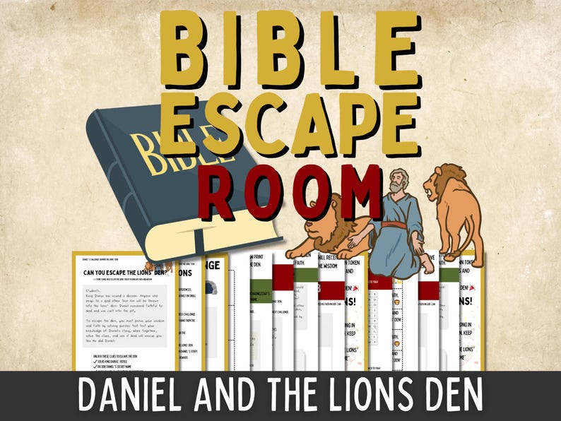 Christian Escape Room | Bible Escape Room for Kids | Christian Team ...