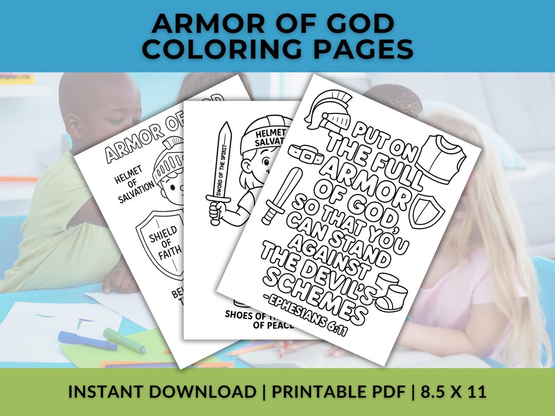 Armor of God Coloring Pages | Armor of God Printable | Armor of God ...