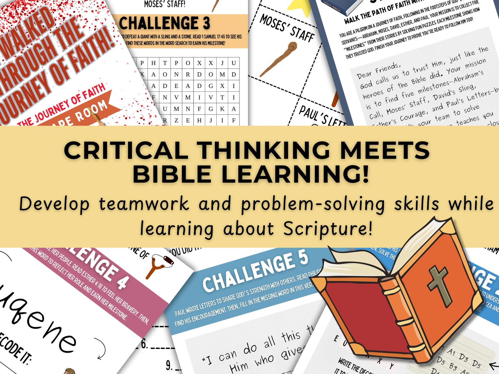 Christian Escape Room | Bible Escape Room for Kids | Christian Team ...