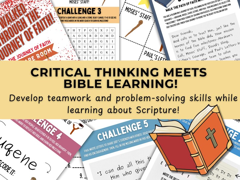 Christian Escape Room | Bible Escape Room for Kids | Christian Team ...