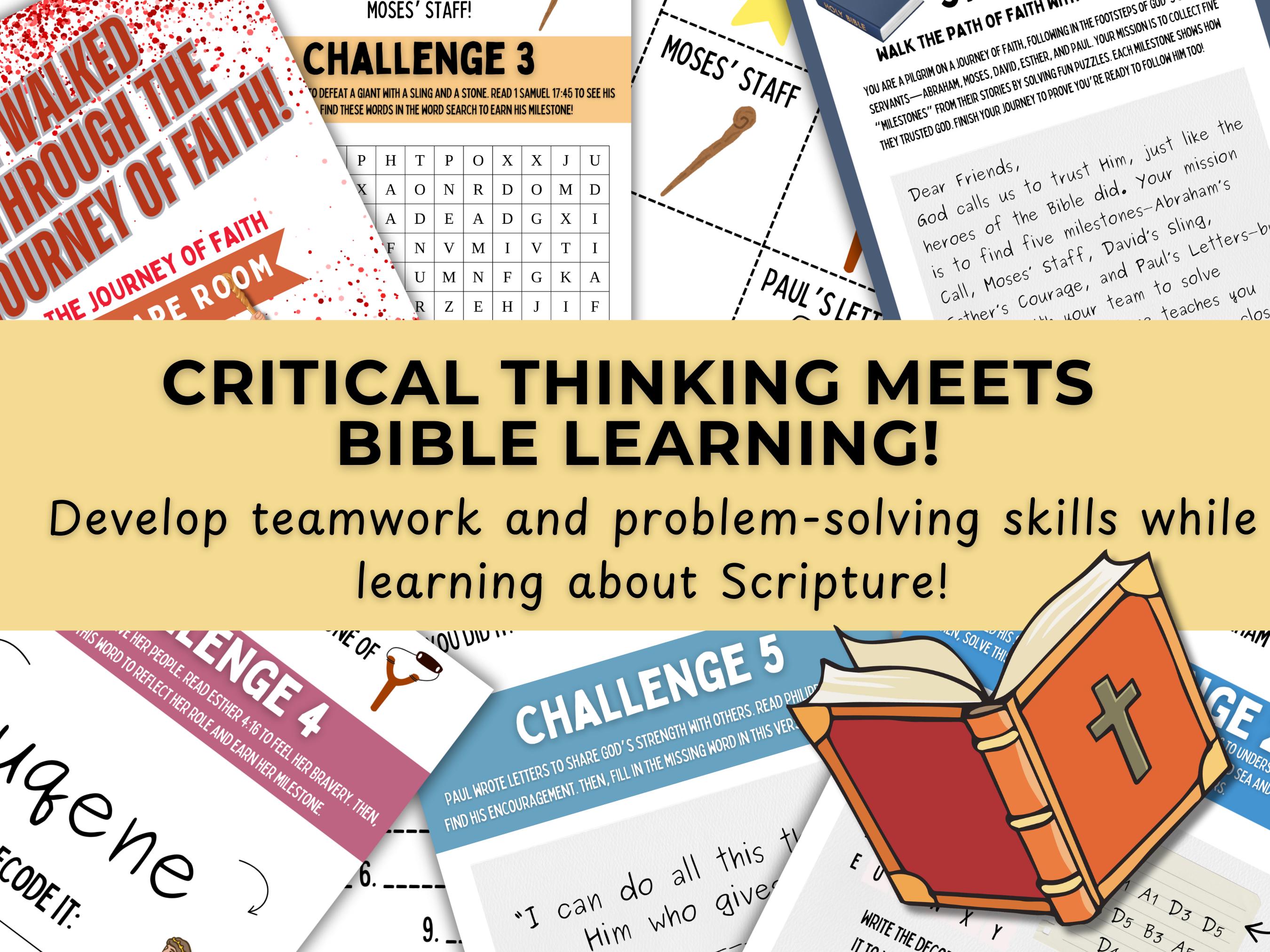 Christian Escape Room | Bible Escape Room for Kids | Christian Team ...