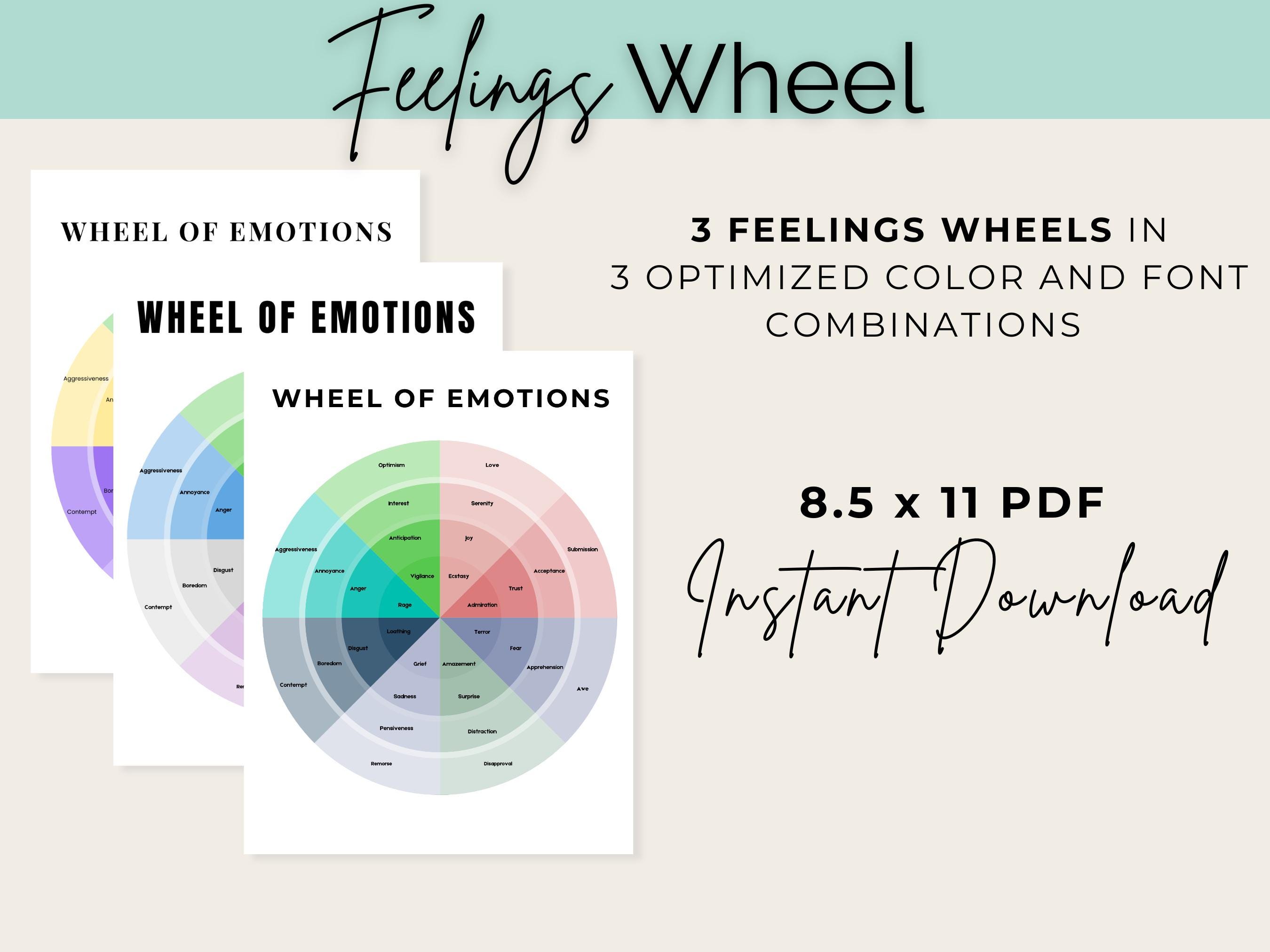 Wheel of Feelings | Feelings Wheel | Emotions Wheel | Wheel of Emotions ...