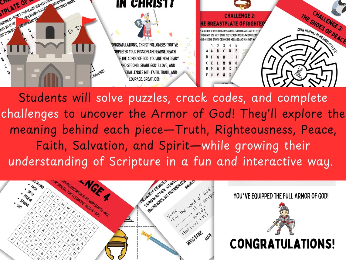 Christian Escape Room | Bible Escape Room for Kids | Christian Team ...