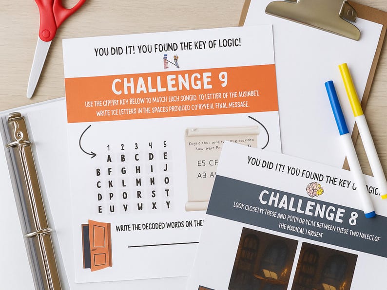 Escape Room Props | Printable Escape Room | the Enchanted Library ...