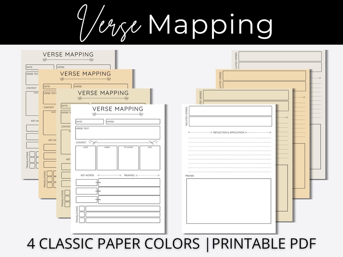 Verse Mapping | Bible Verse Mapping | Bible Study Guide | Bible Study ...
