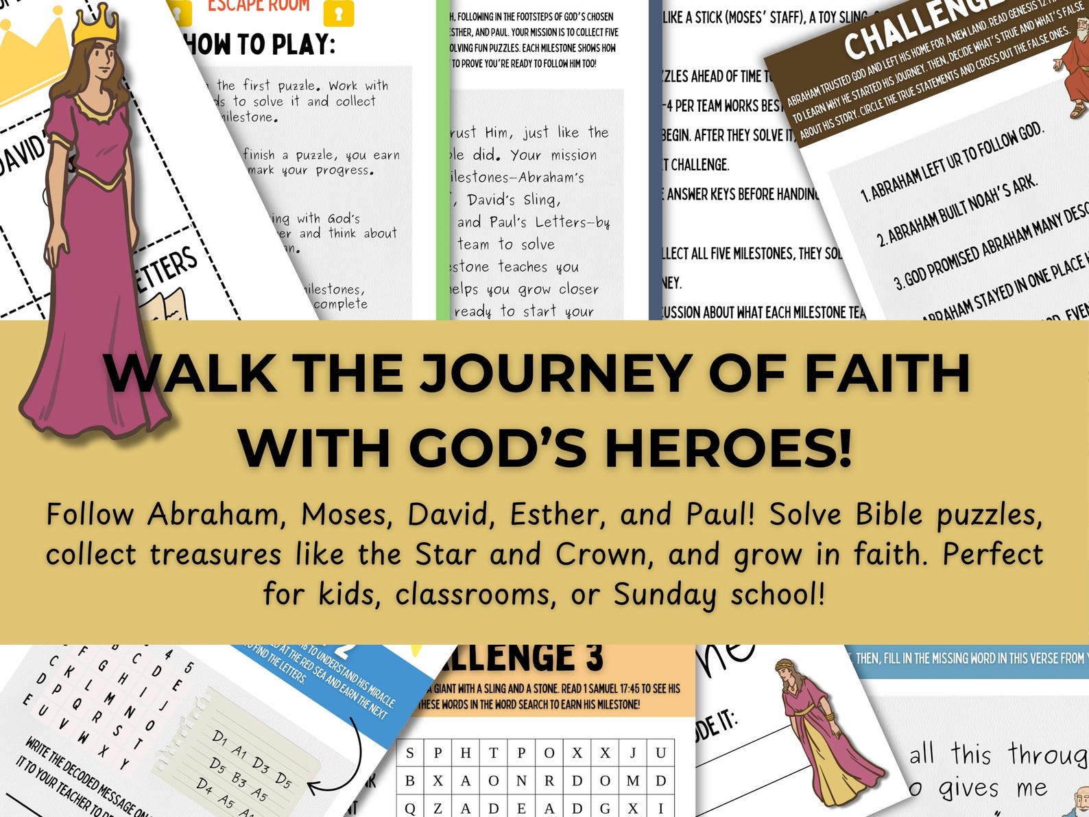 Christian Escape Room | Bible Escape Room for Kids | Christian Team ...