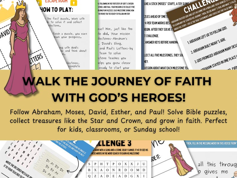 Christian Escape Room | Bible Escape Room for Kids | Christian Team ...