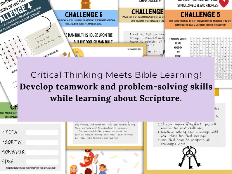 Christian Escape Room | Bible Escape Room for Kids | Christian Team ...