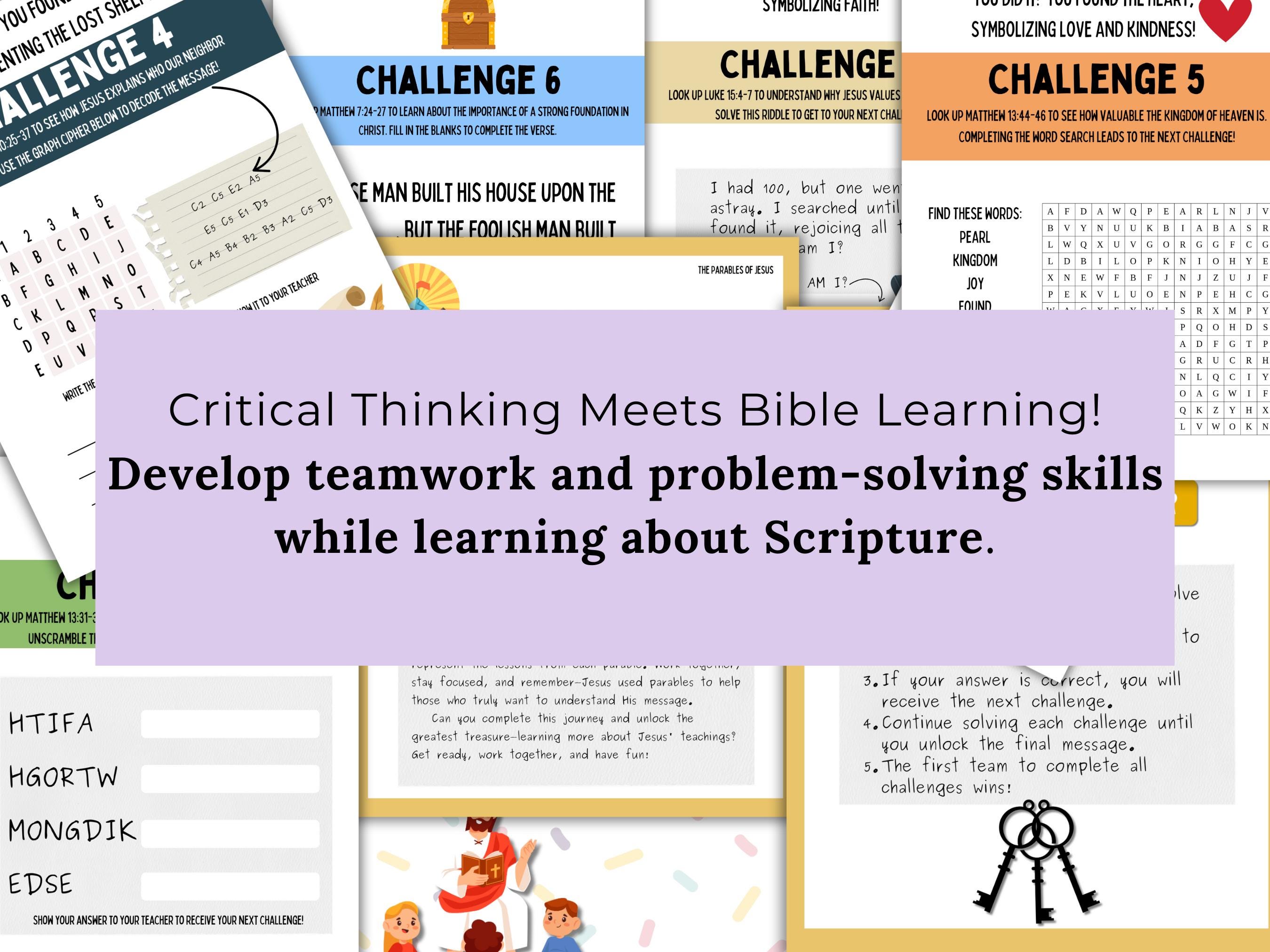 Christian Escape Room | Bible Escape Room for Kids | Christian Team ...