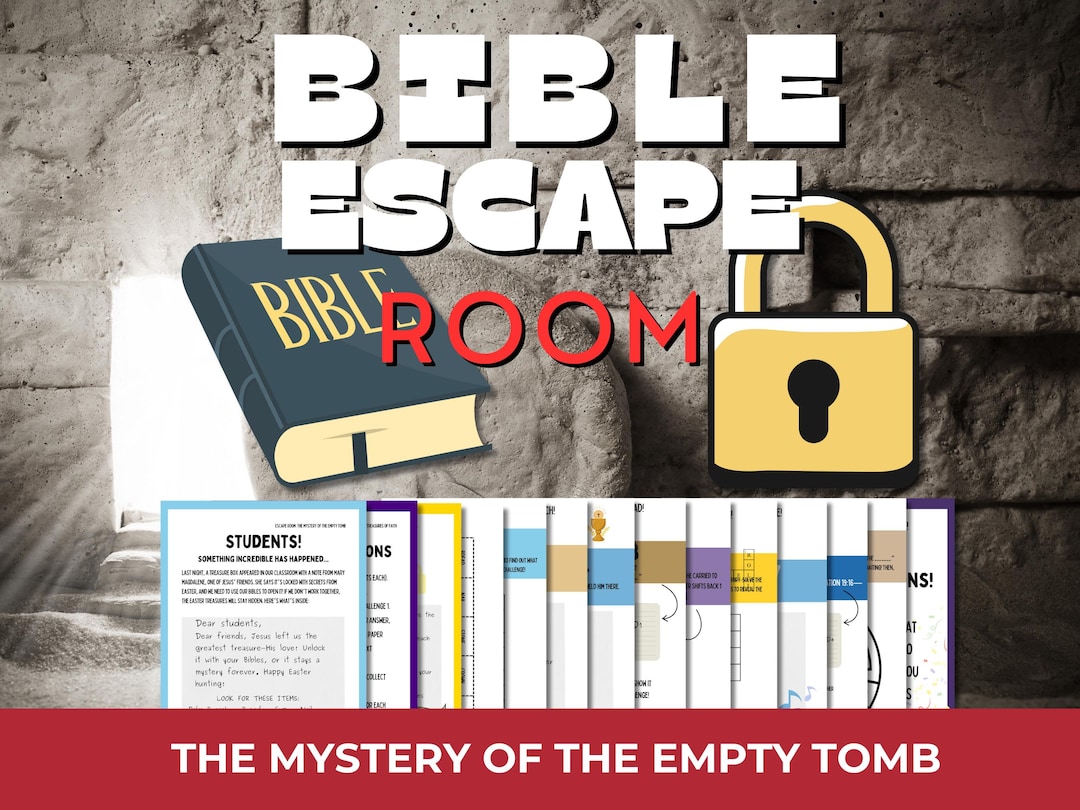Christian Escape Room | Bible Escape Room for Kids | Christian Team ...