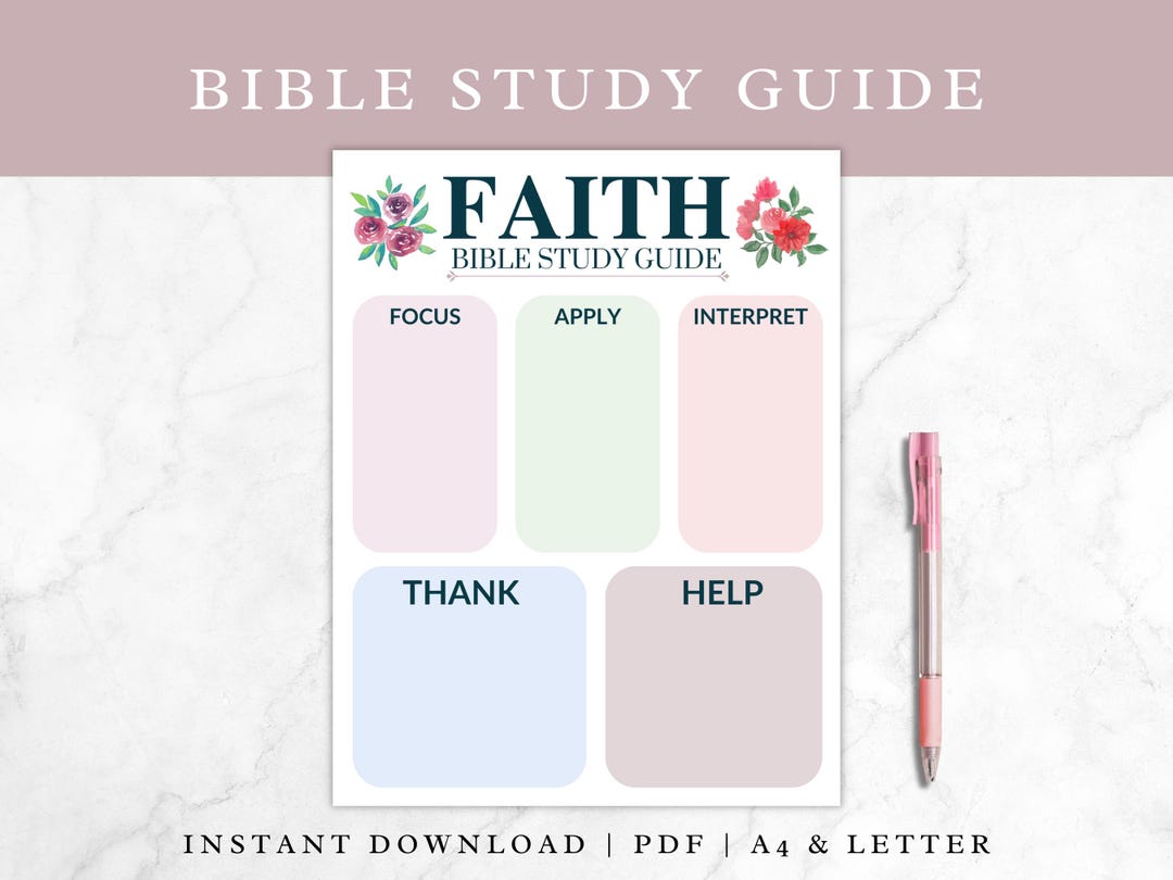Bible Study Guide | Verse Mapping | Bible Study Template | Verse ...