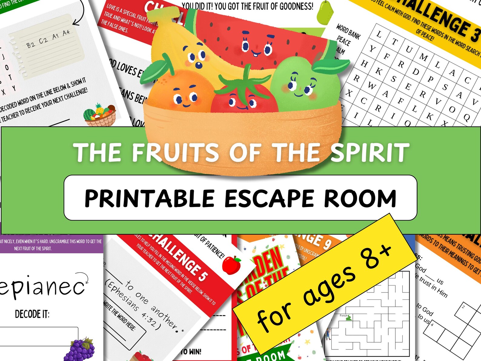 Christian Escape Room | Bible Escape Room for Kids | Christian Team ...