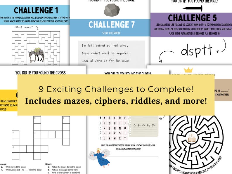 Christian Escape Room | Bible Escape Room for Kids | Christian Team ...