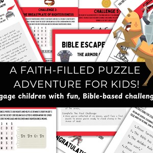 Christian Escape Room | Bible Escape Room for Kids | Christian Team ...