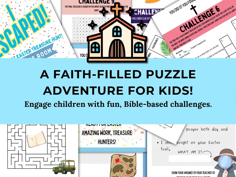 Easter Escape Room for Kids | Bible Escape Room for Kids | Christian ...