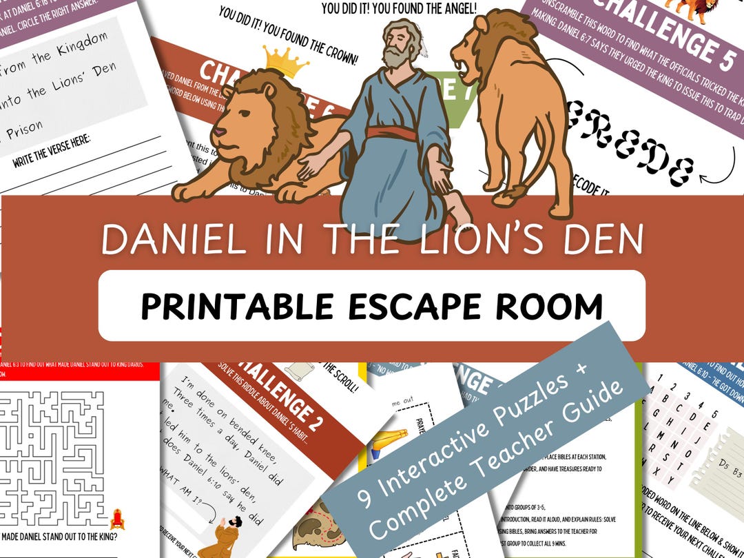 Christian Escape Room | Bible Escape Room for Kids | Christian Team ...