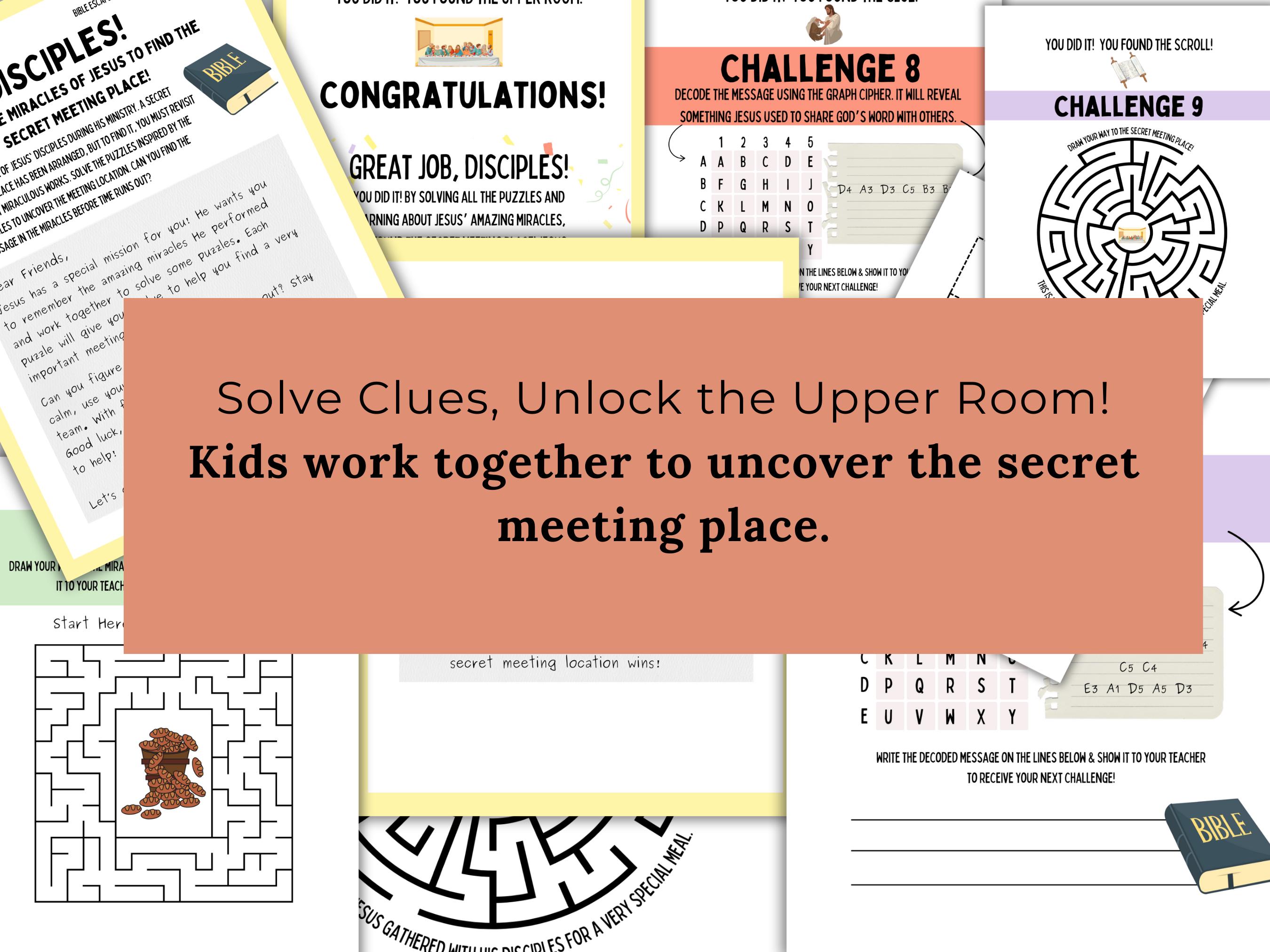 Christian Escape Room | Bible Escape Room for Kids | Christian Team ...