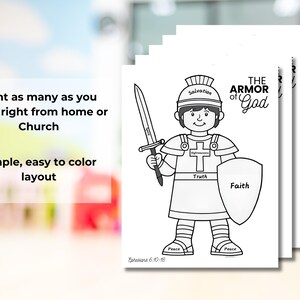 Armor of God | Armor of God Coloring Page | Armor of God Coloring ...