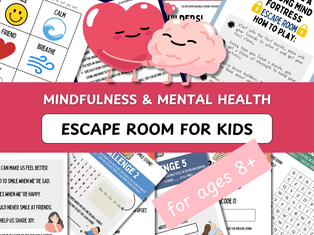 Mental Health Escape Room | Mindfulness Escape Room for Kids | Team ...