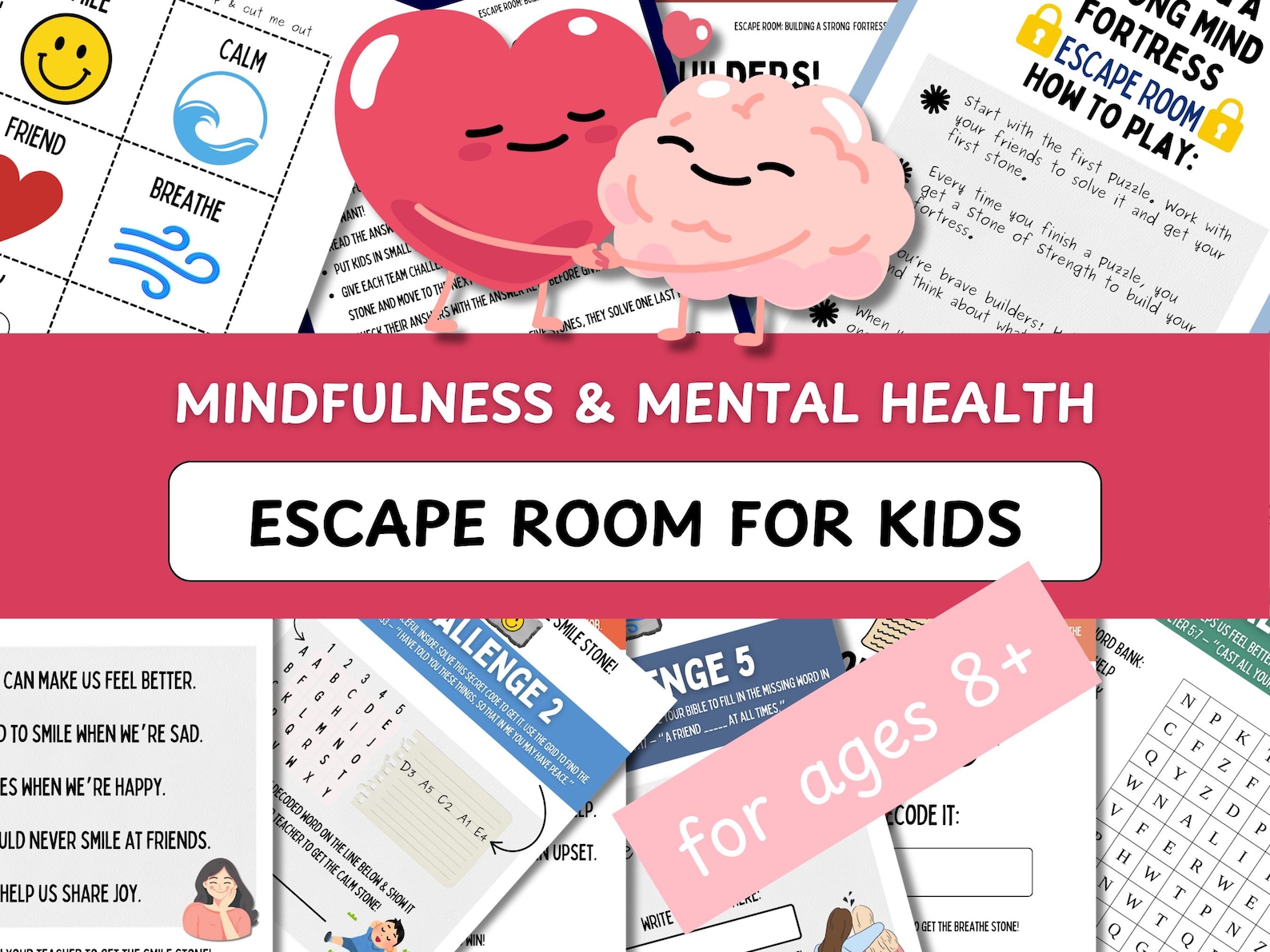Mental Health Escape Room | Mindfulness Escape Room for Kids | Team ...