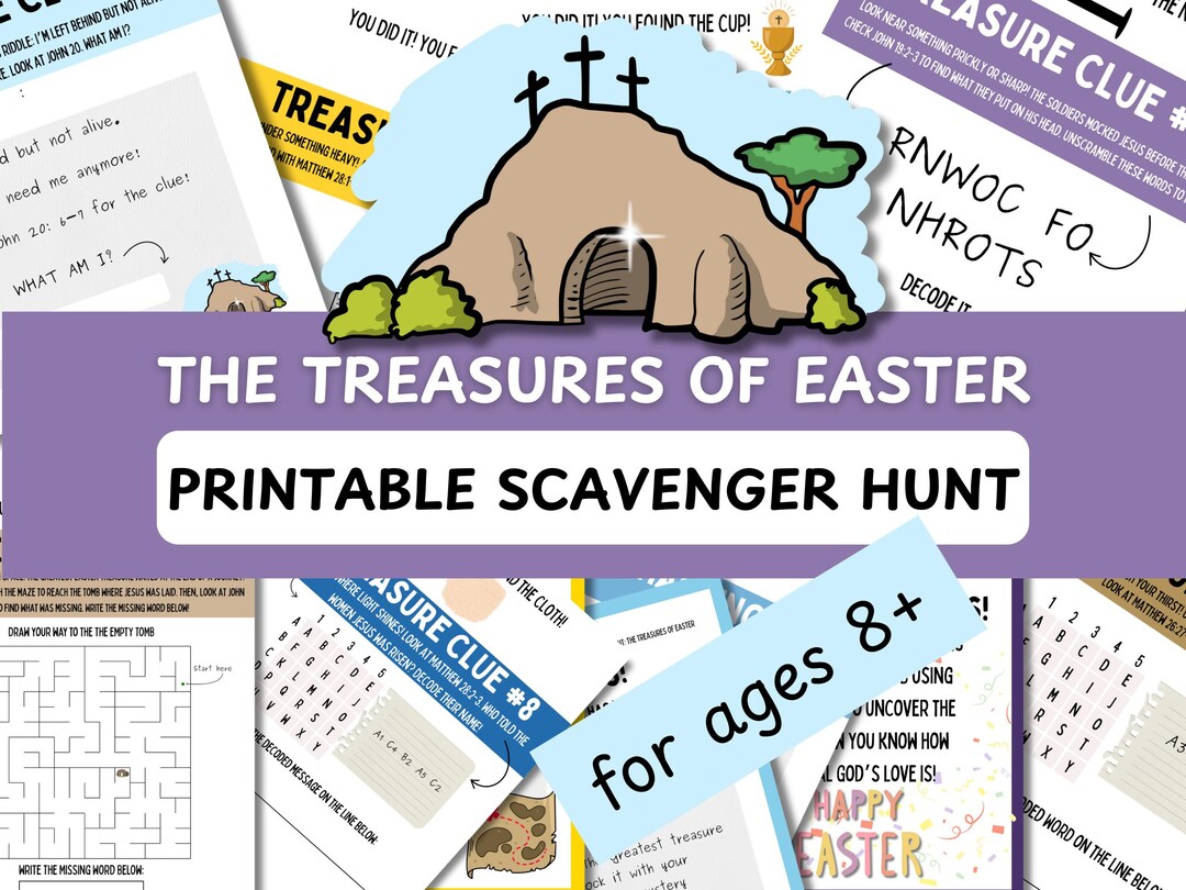 Easter Scavenger Hunt | Easter Scavenger Hunt for Kids | Christian Team ...